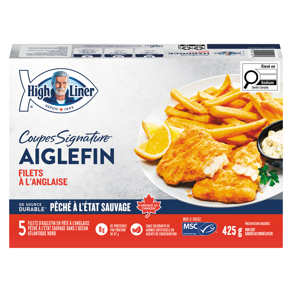 Aiglefin en filets dans de la pâte à l'anglaise