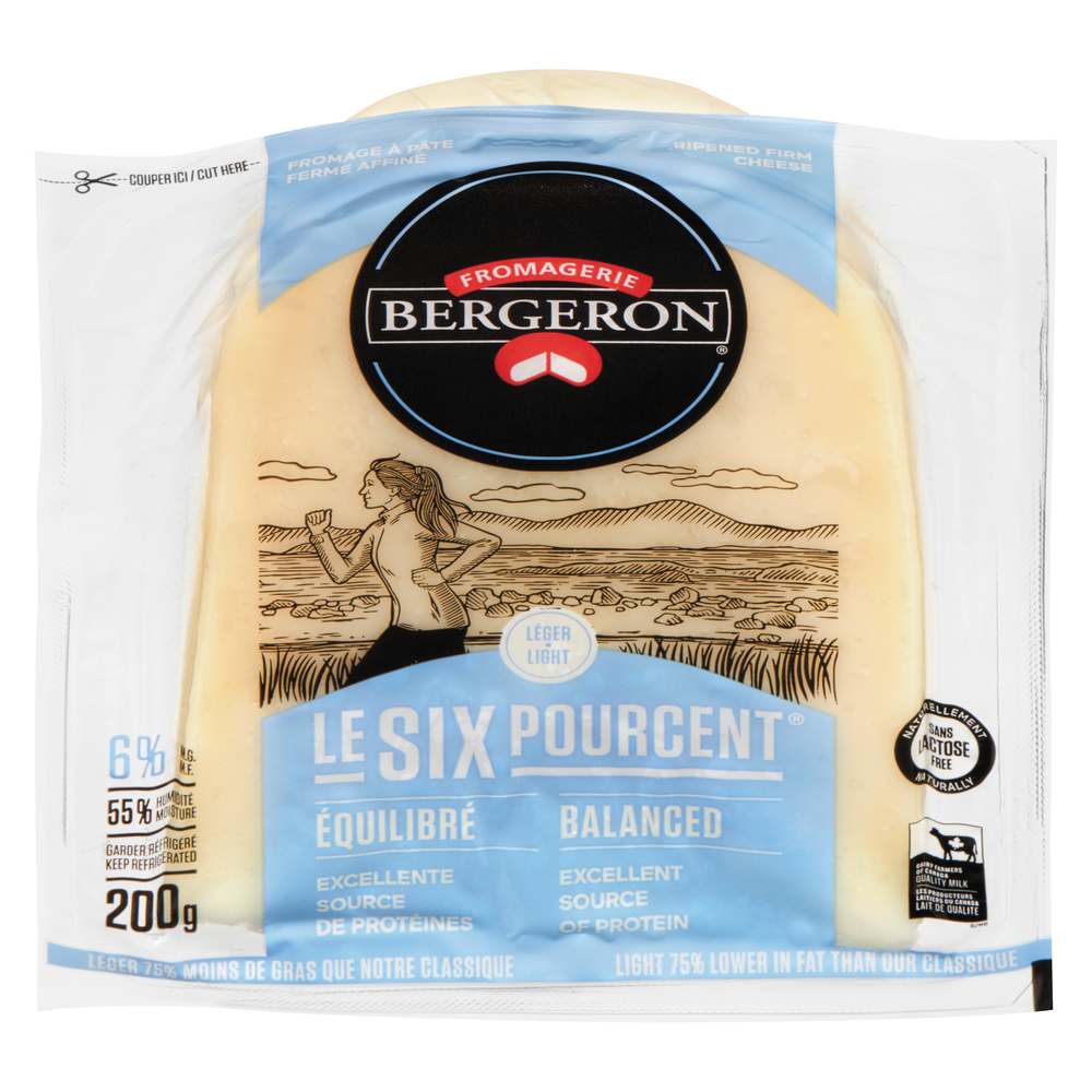 Fromage six pourcent en pointes