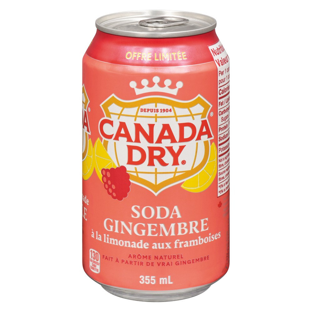 Boissons gazeuse framboise et limonade