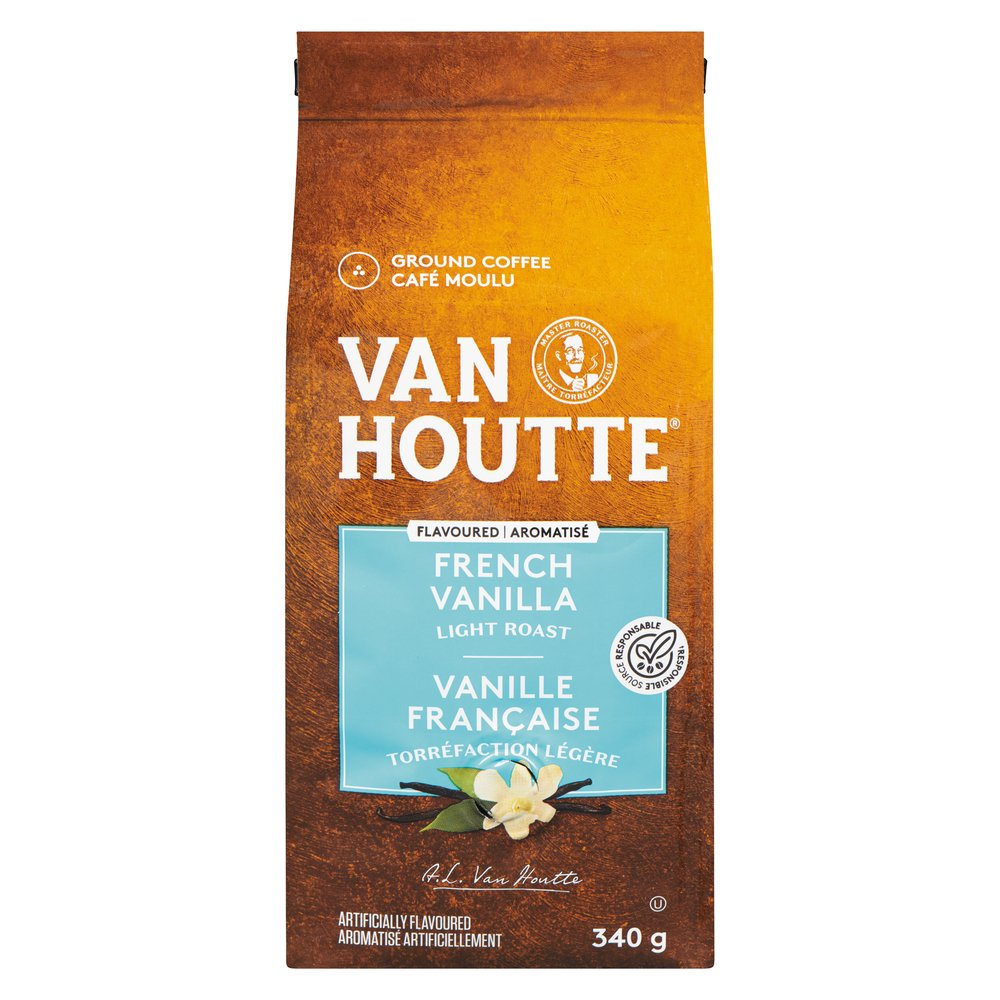 Café à la vanille française torréfaction légère moulu