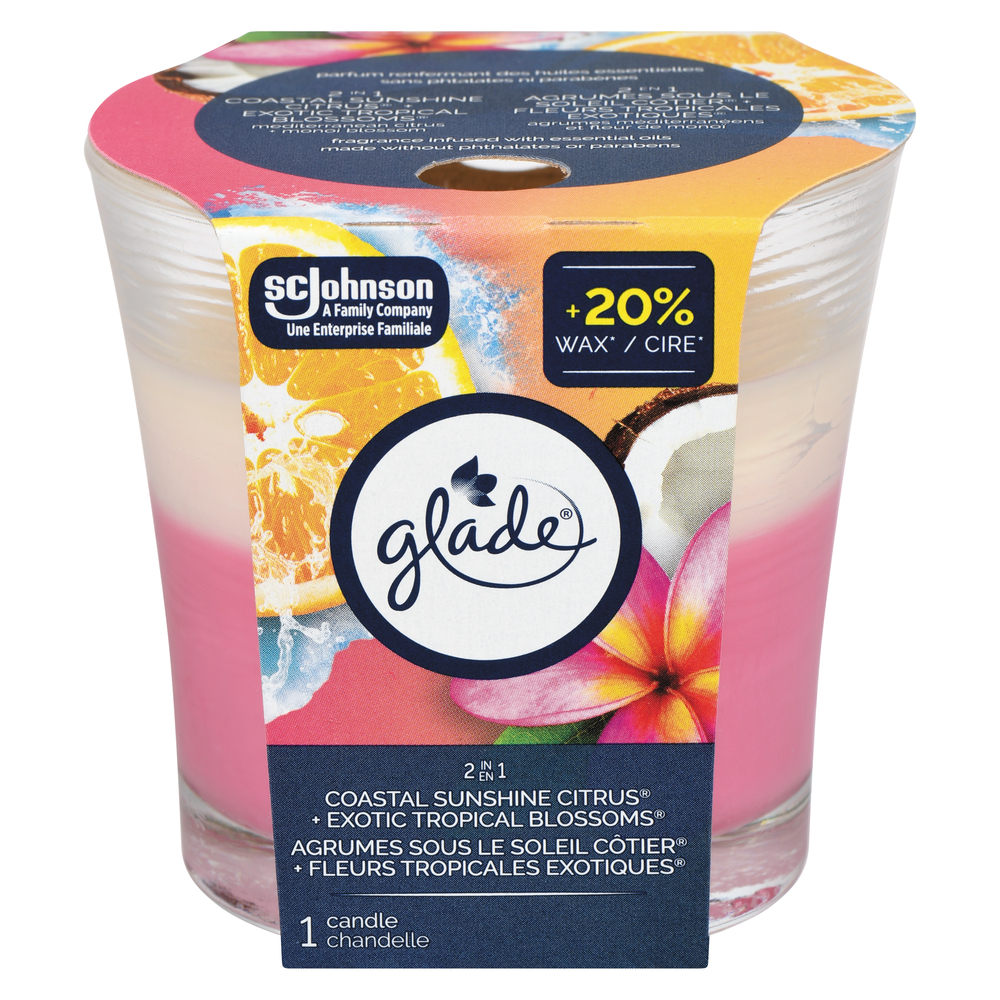Candle 2In1 Coastal Sunshine Citrus Exotic Tropical Blossoms