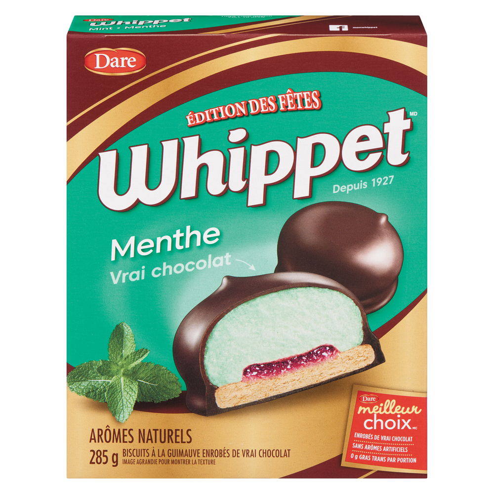 Biscuit Whippet à la menthe