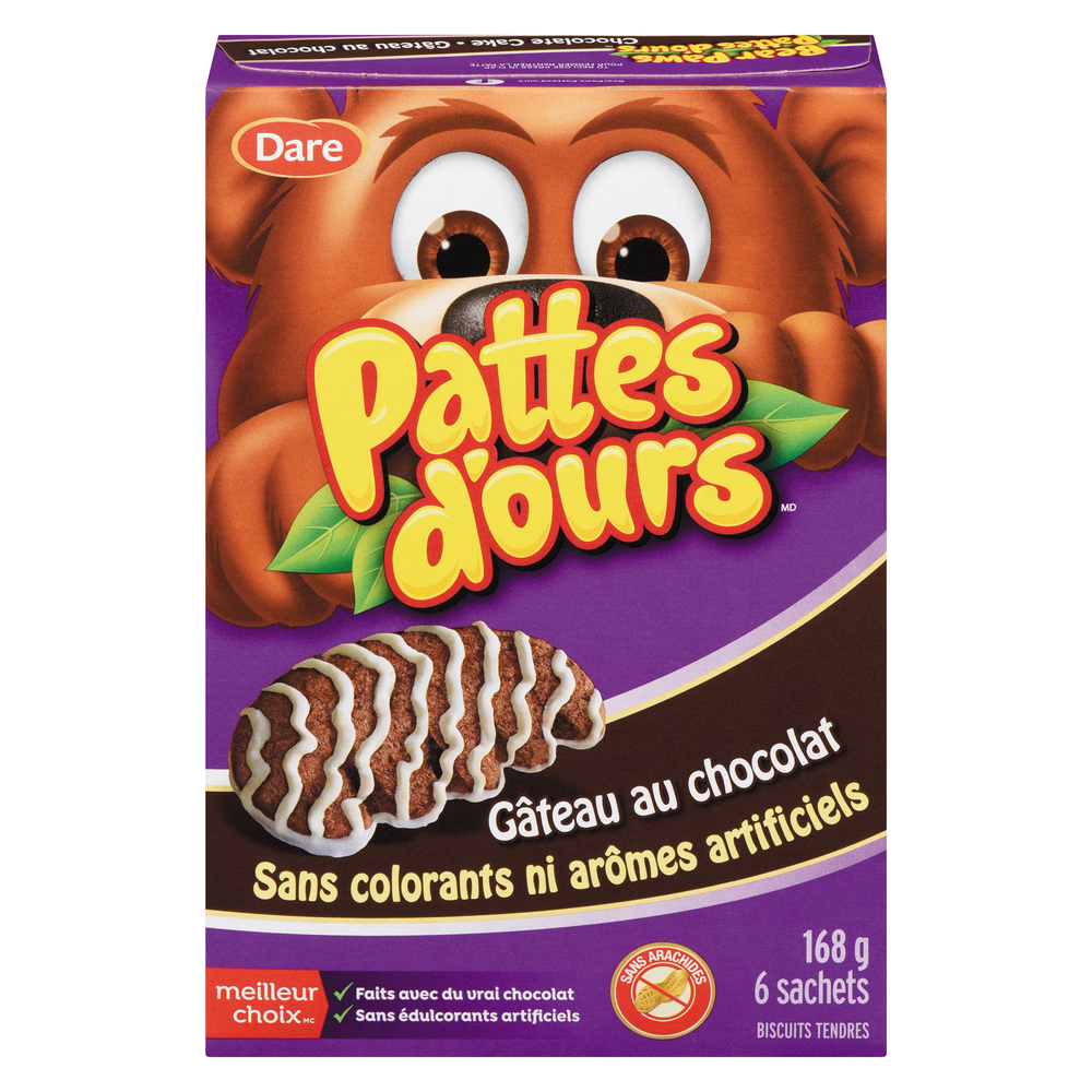 Pattes d'ours gâteau chocolat