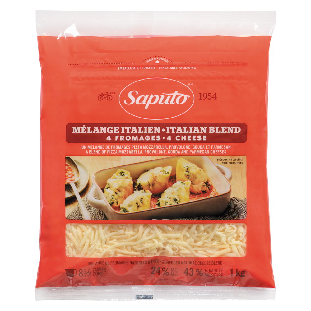 Fromage râpé mélange de 4 fromages
