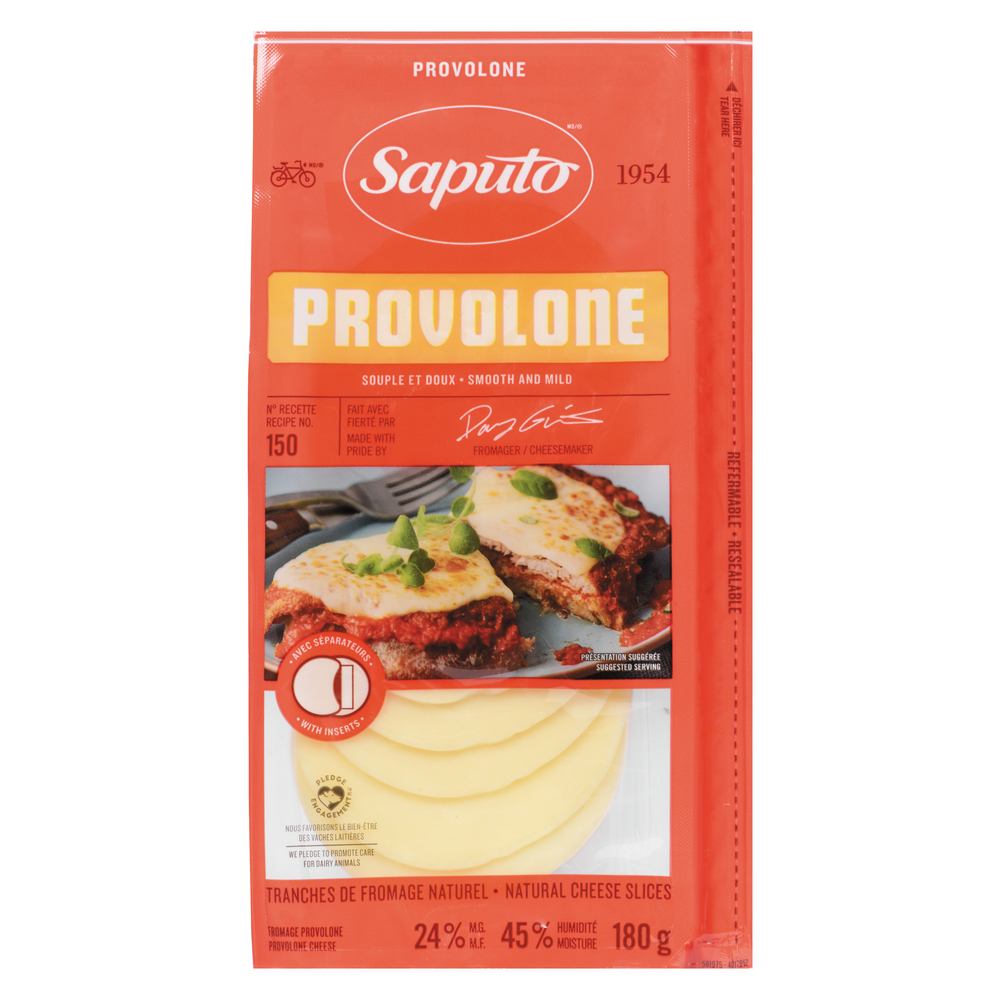 Fromage provolone en tranches