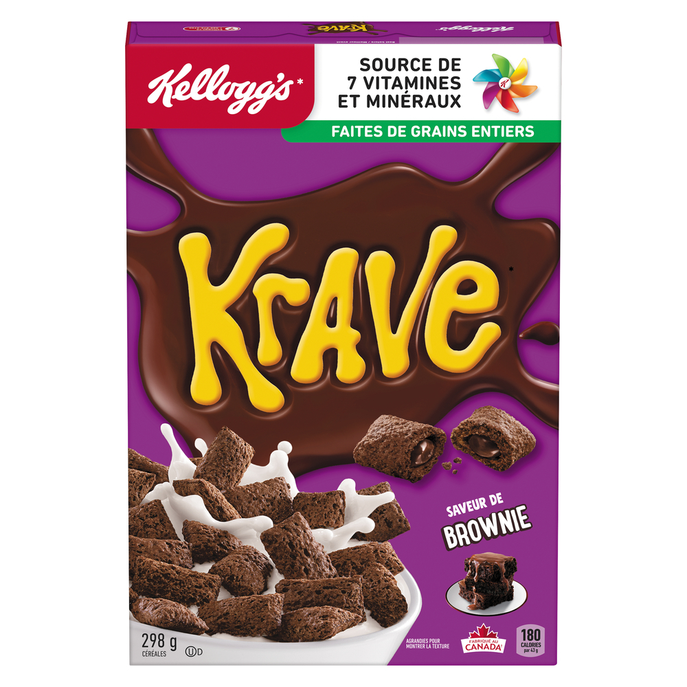Céréales Krave saveur de brownie