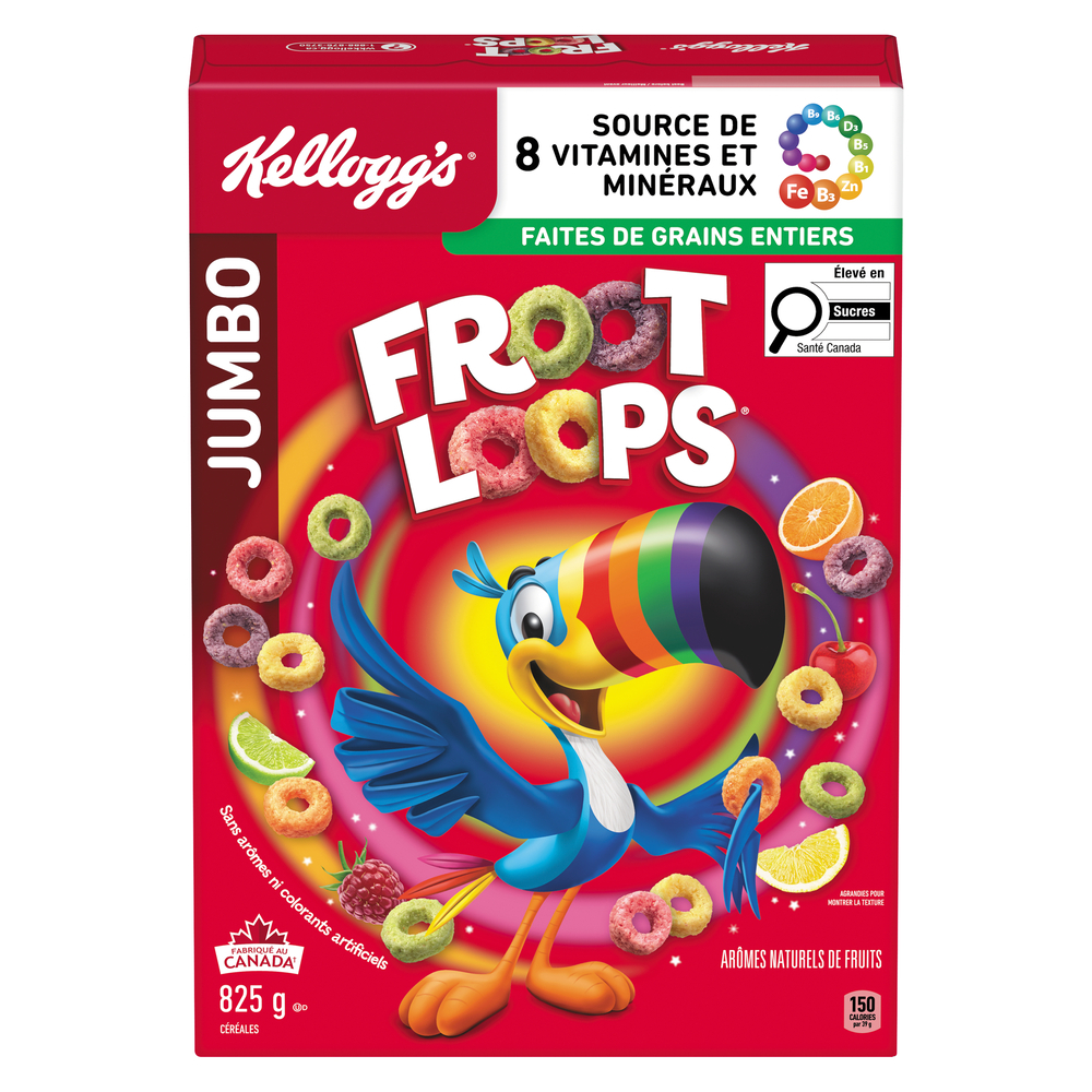 Céréales froot loops en format jumbo