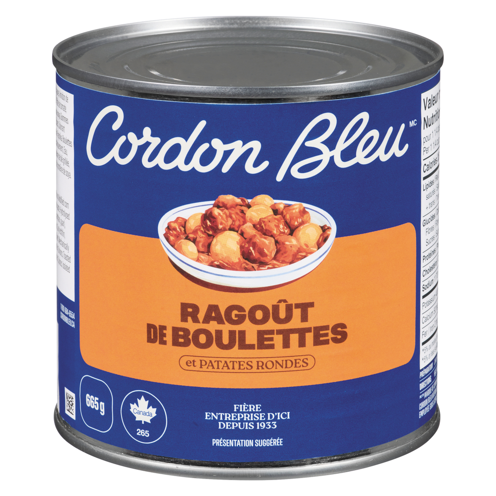 Ragoût de boulettes avec patates rondes