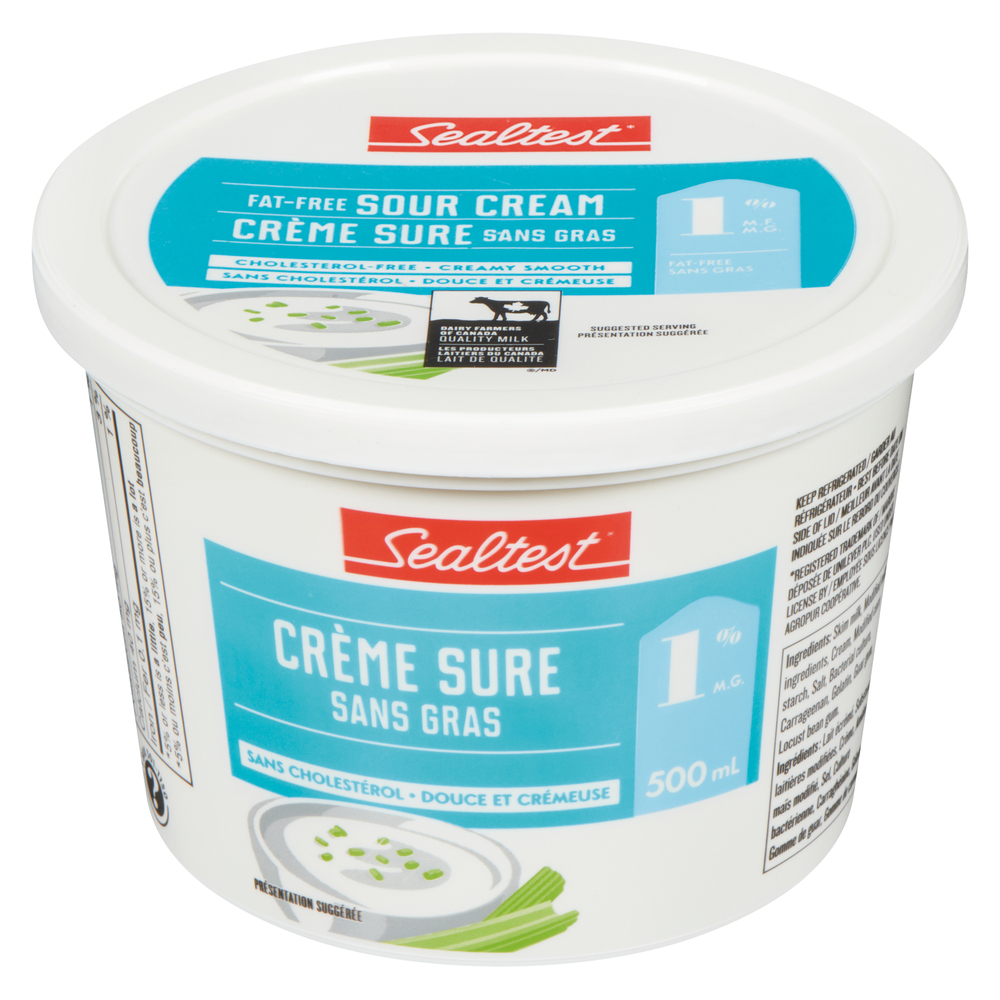 Crème sûre ultra légère 1% m.g.