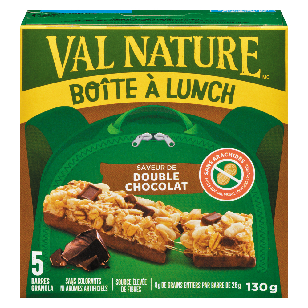 Barres granola au double chocolat