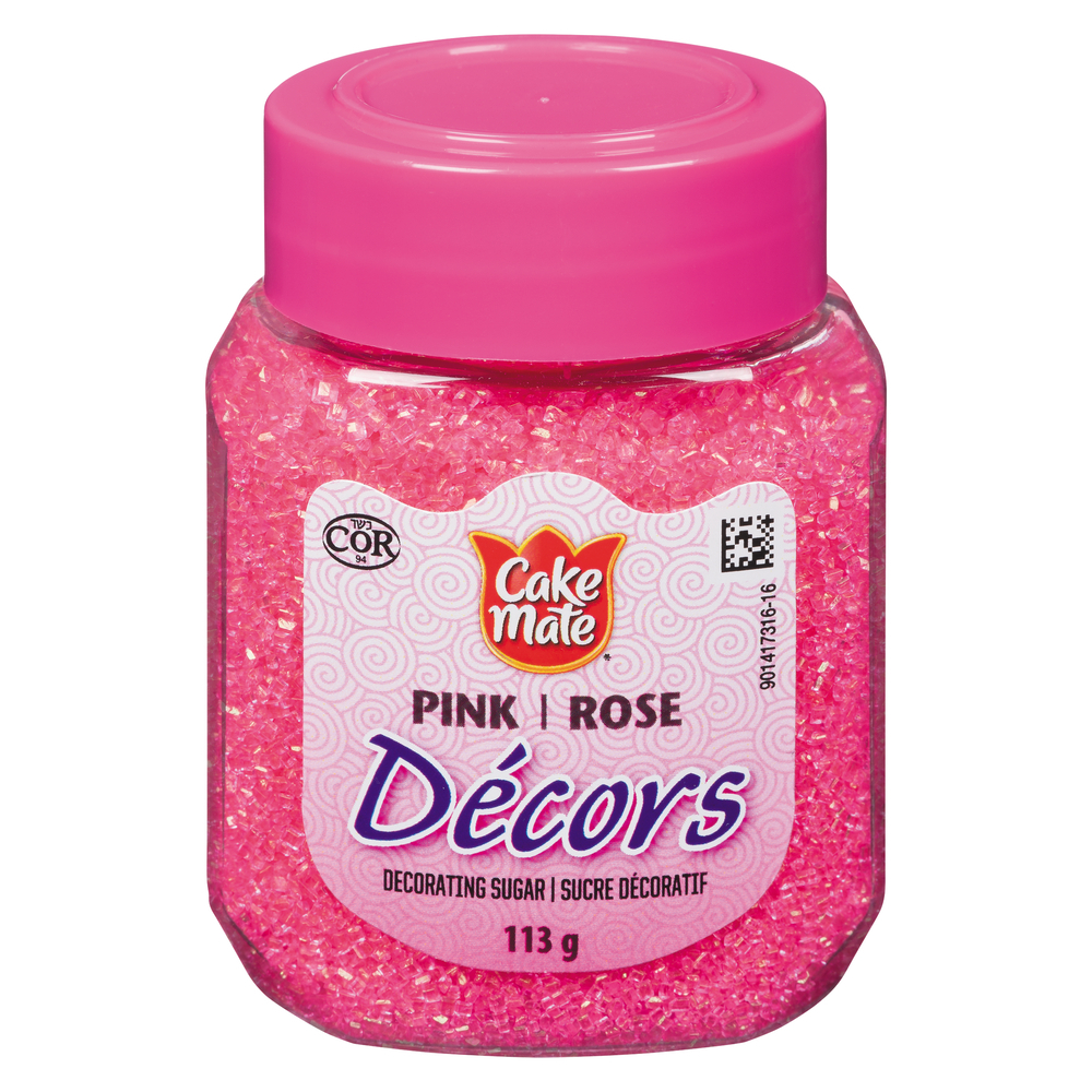 Sucre décoratif rose