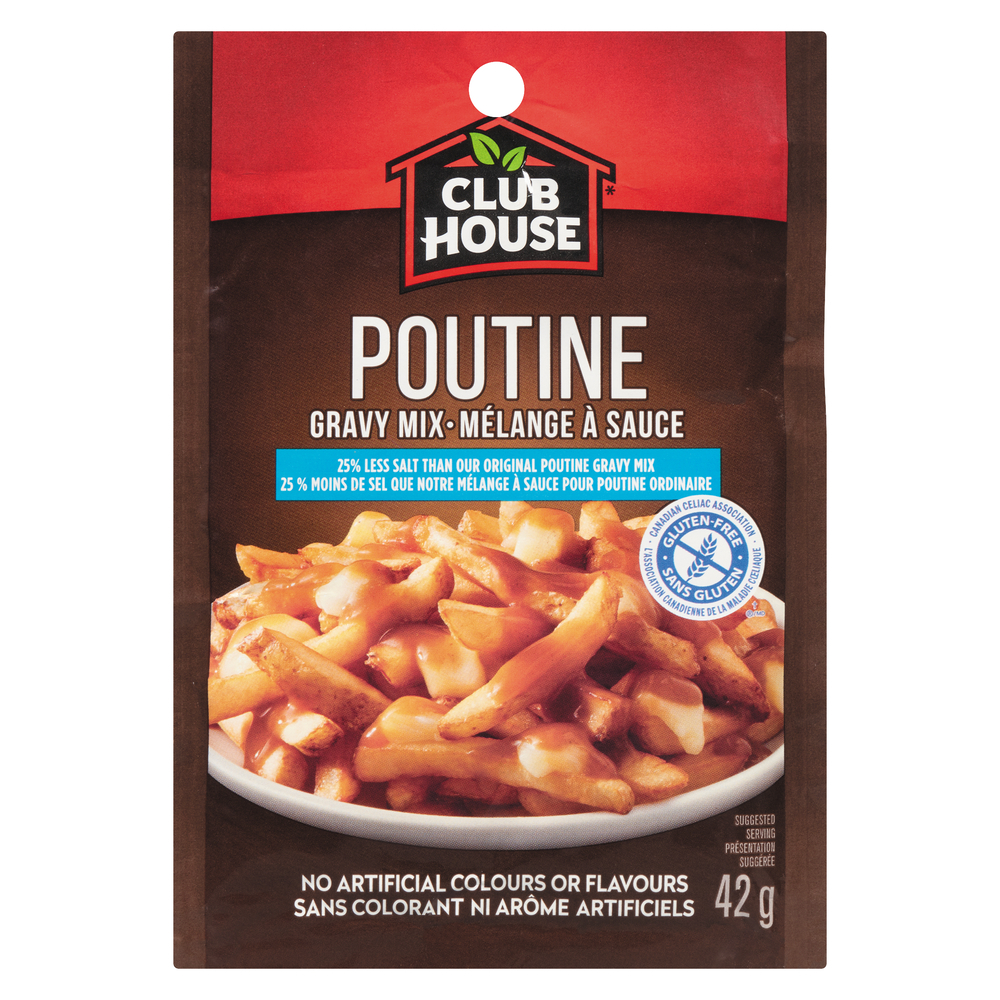 Mélange pour sauce à poutine 25% moins de sel sans gluten