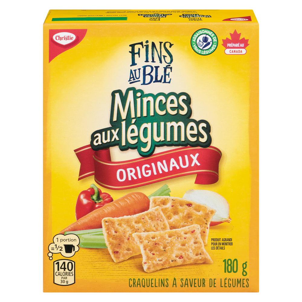 Craquelins minces aux légumes