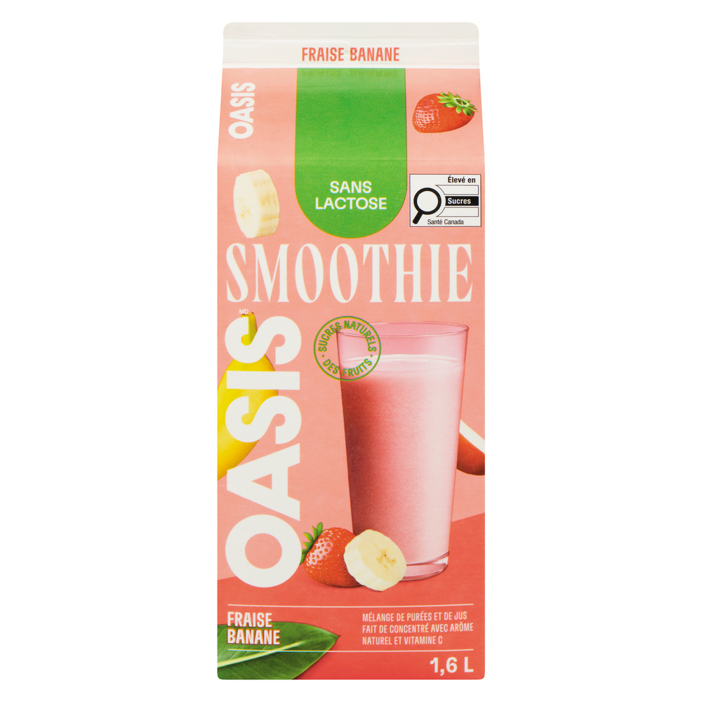 Smoothie fraises et bananes