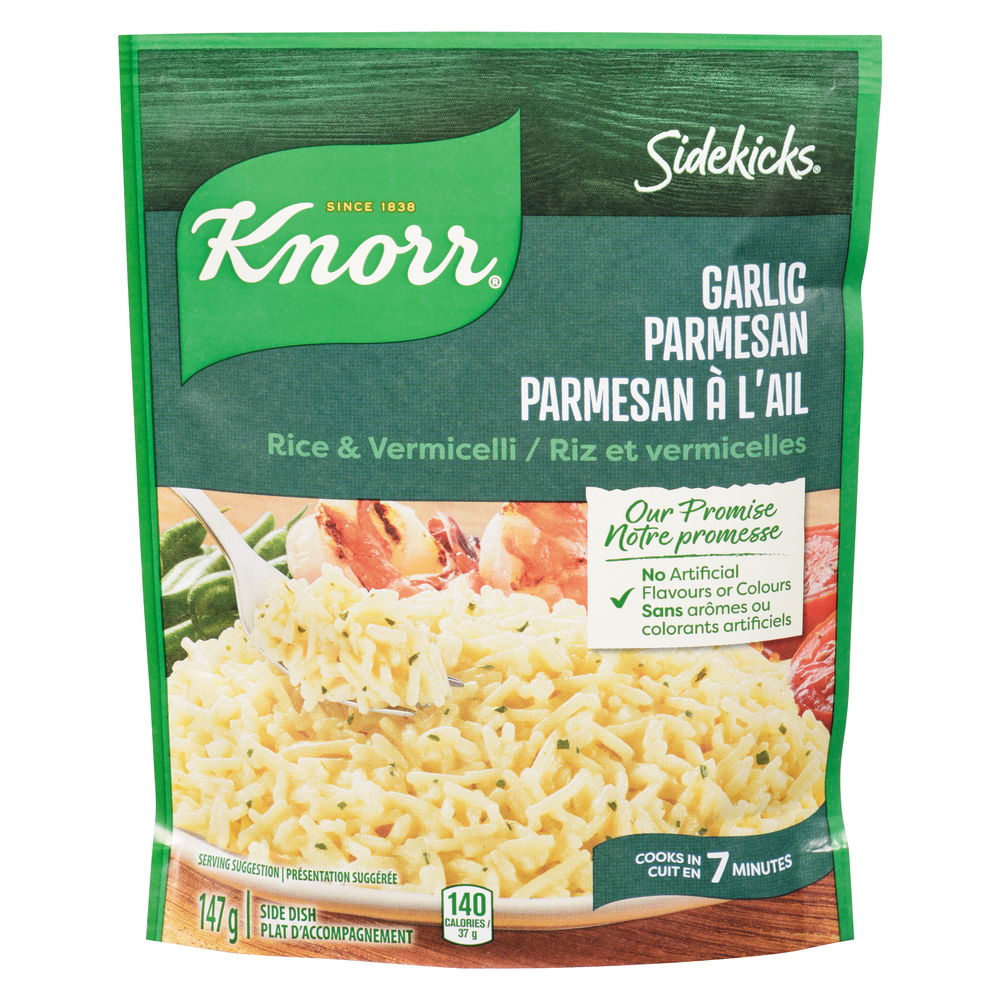 Riz et vermicelli au parmesan et ail