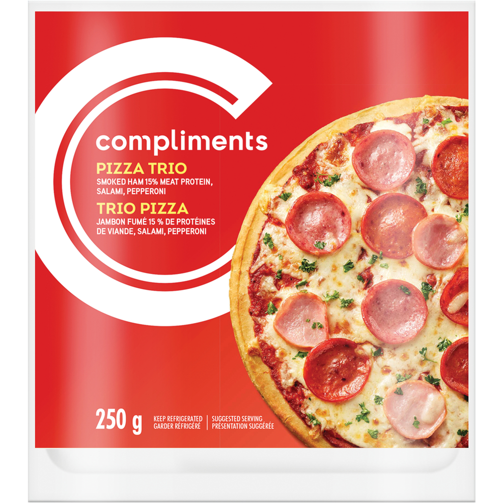 Plats préparés trio pizza