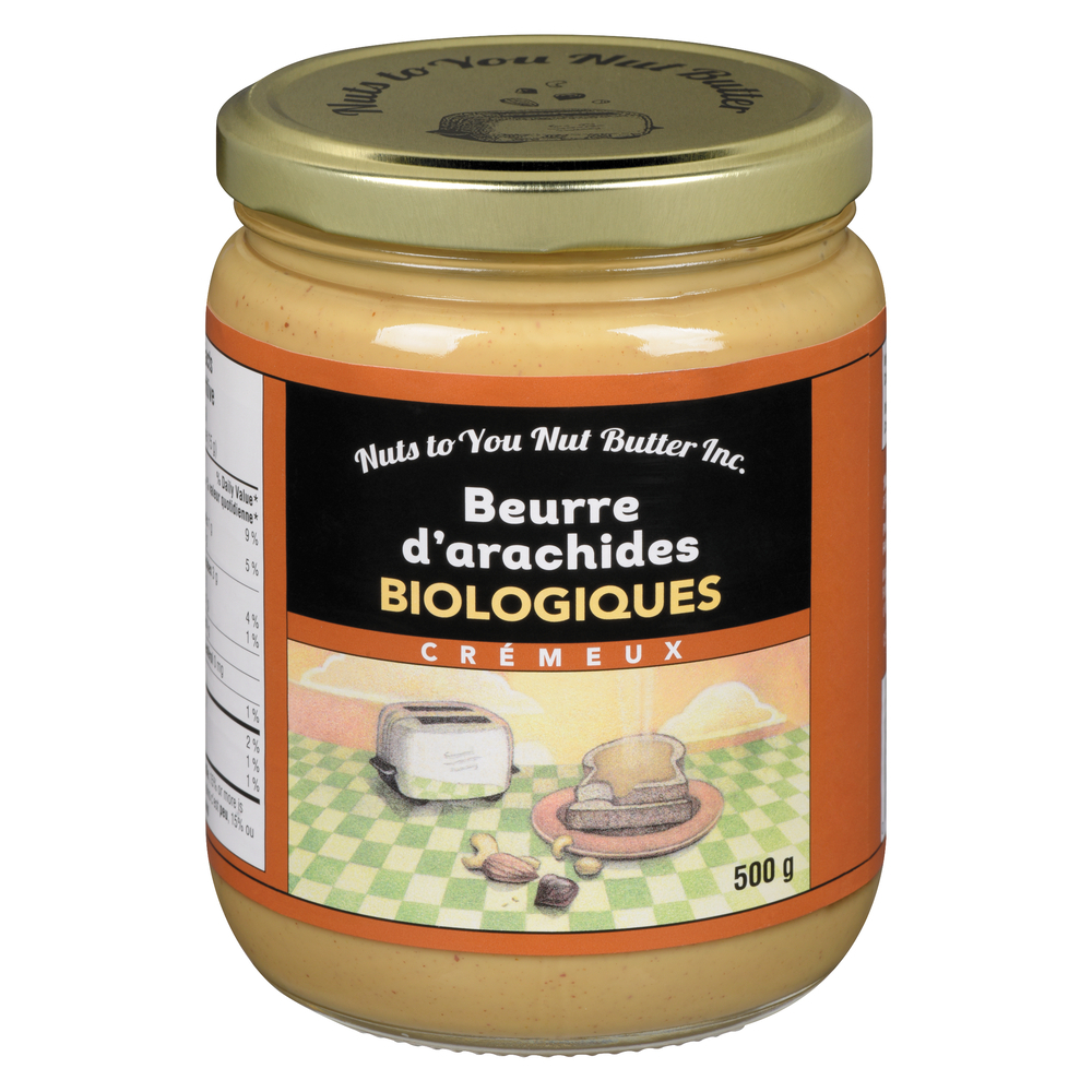 Beurre d'arachide crémeux biologique