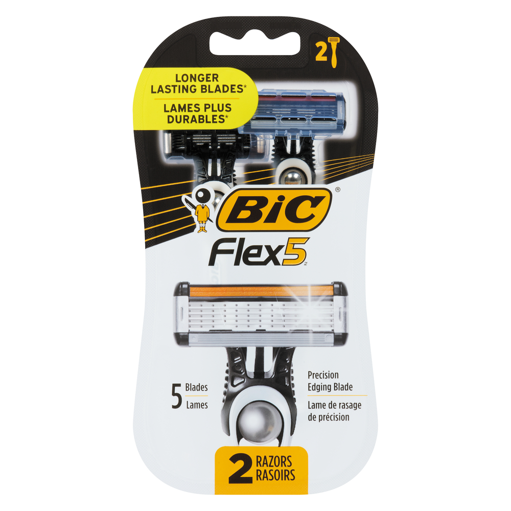 Rasoir 5 lames flexibles pour hommes