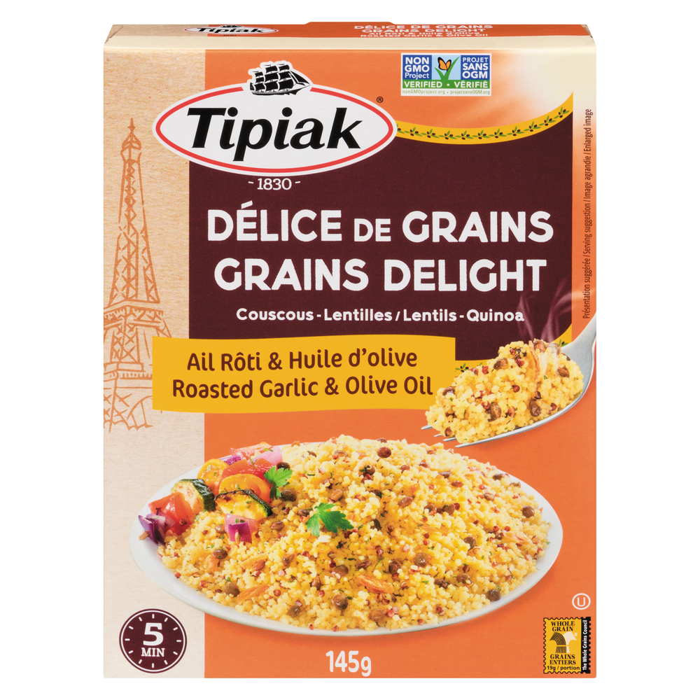 Grains ail et huile d'olive