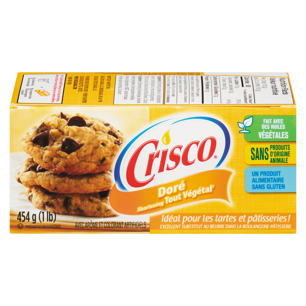 Shortening doré végétal