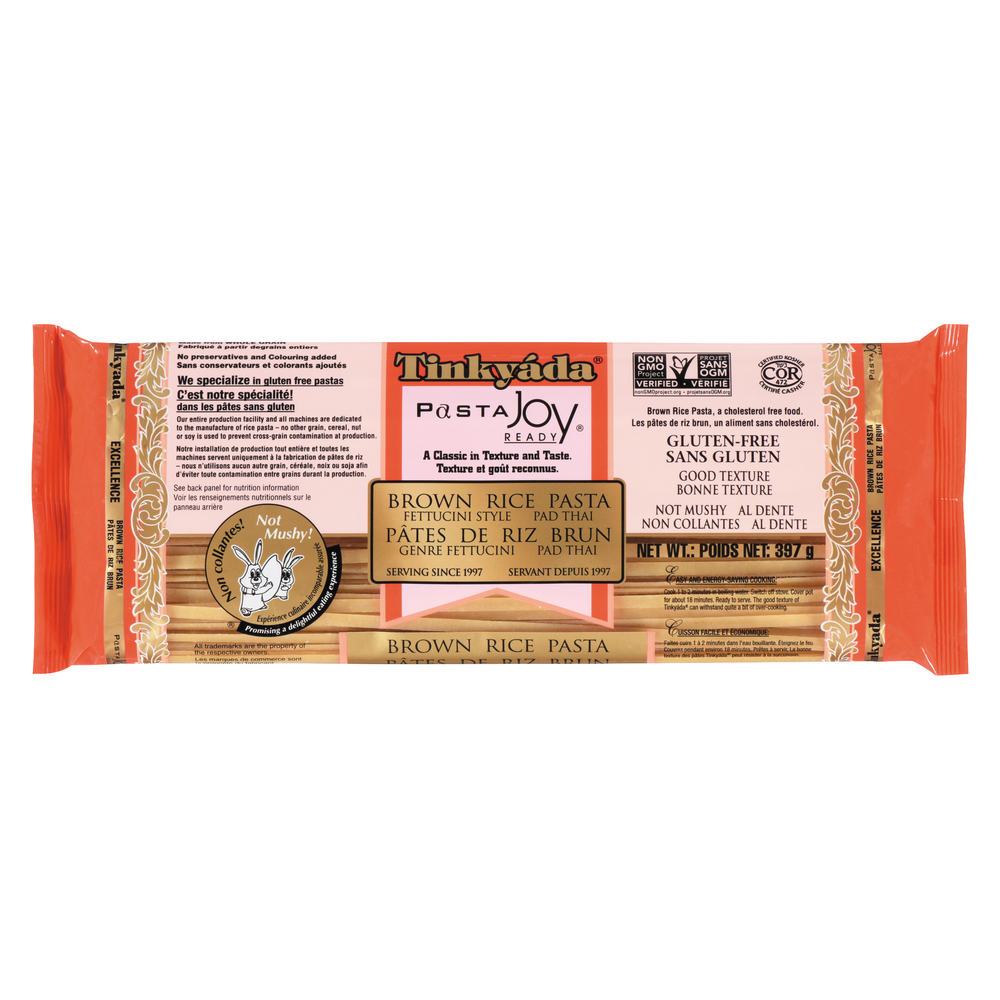 Pâtes alimentaires fettuccine de riz brun sans gluten