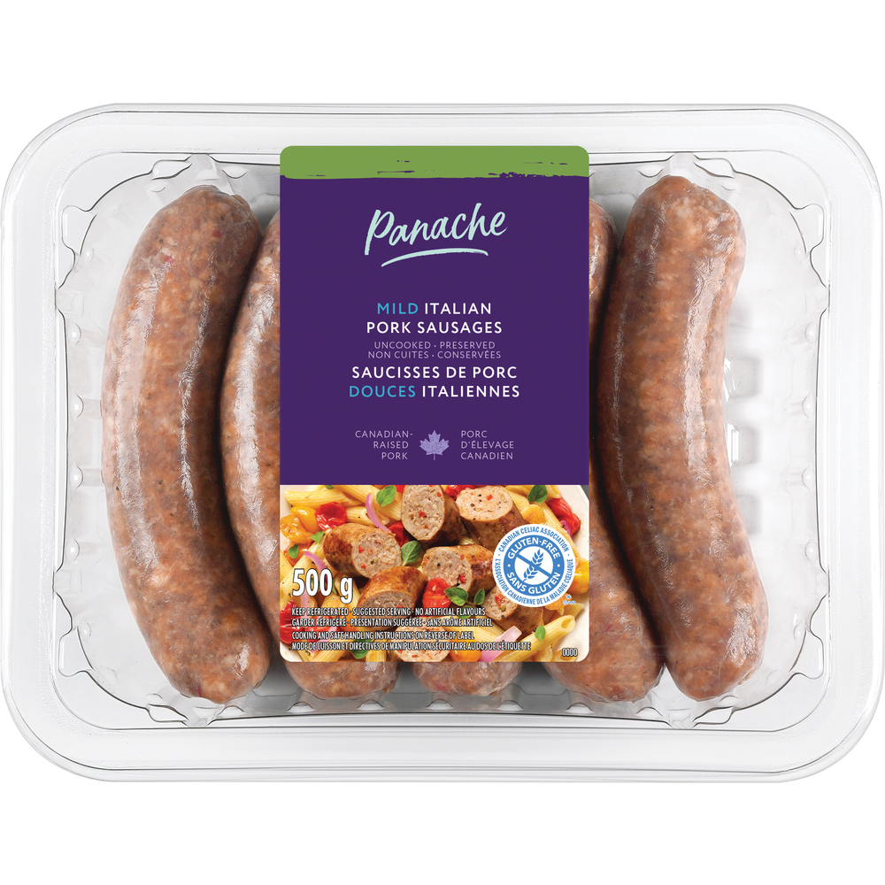 Saucisse italienne douce de porc