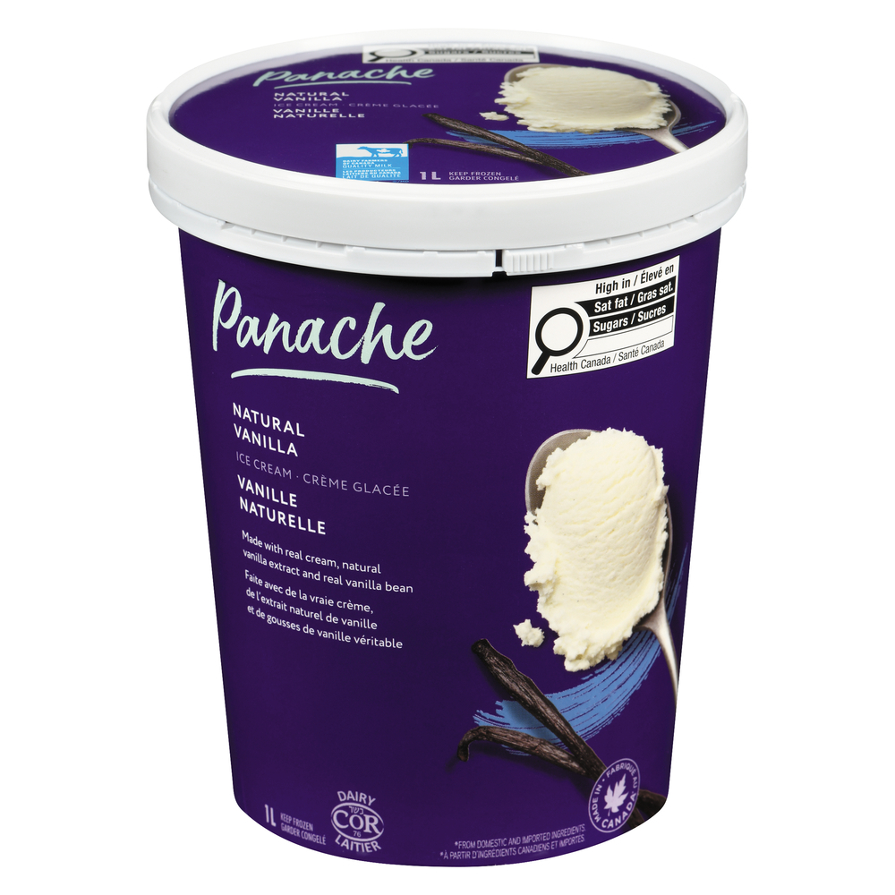 Crème glacée vanille naturelle