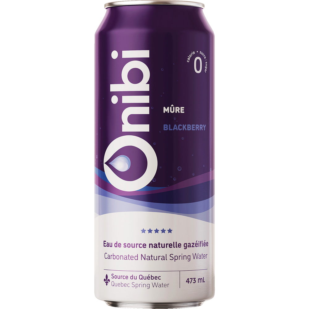 Eau pétillante mûre