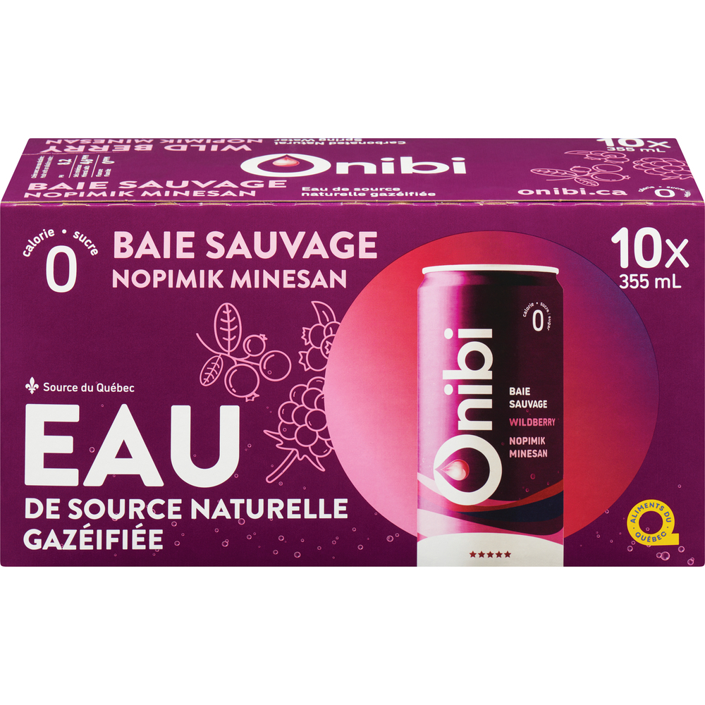 eau gazifié baies sauvage