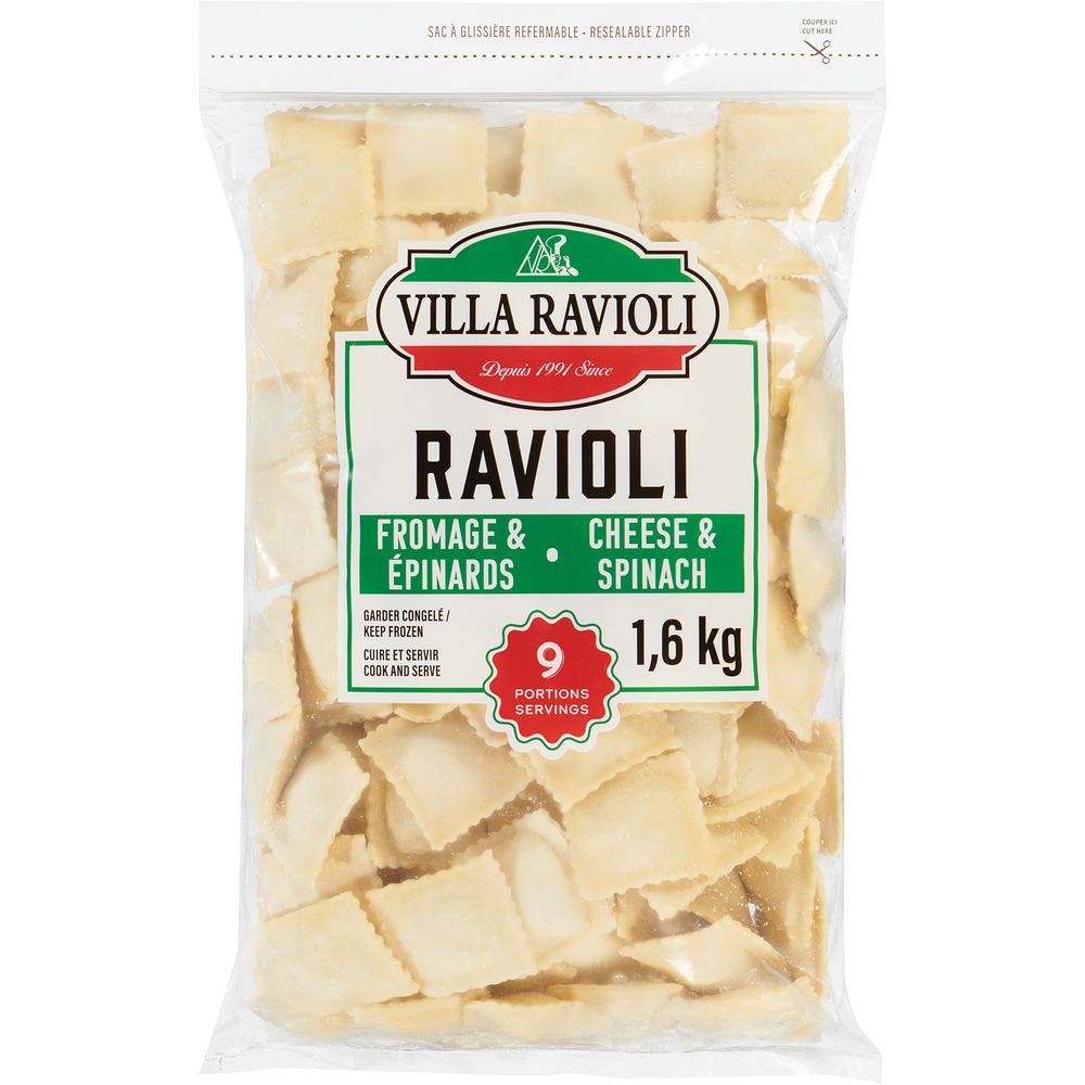 Ravioli ricotta et épinards
