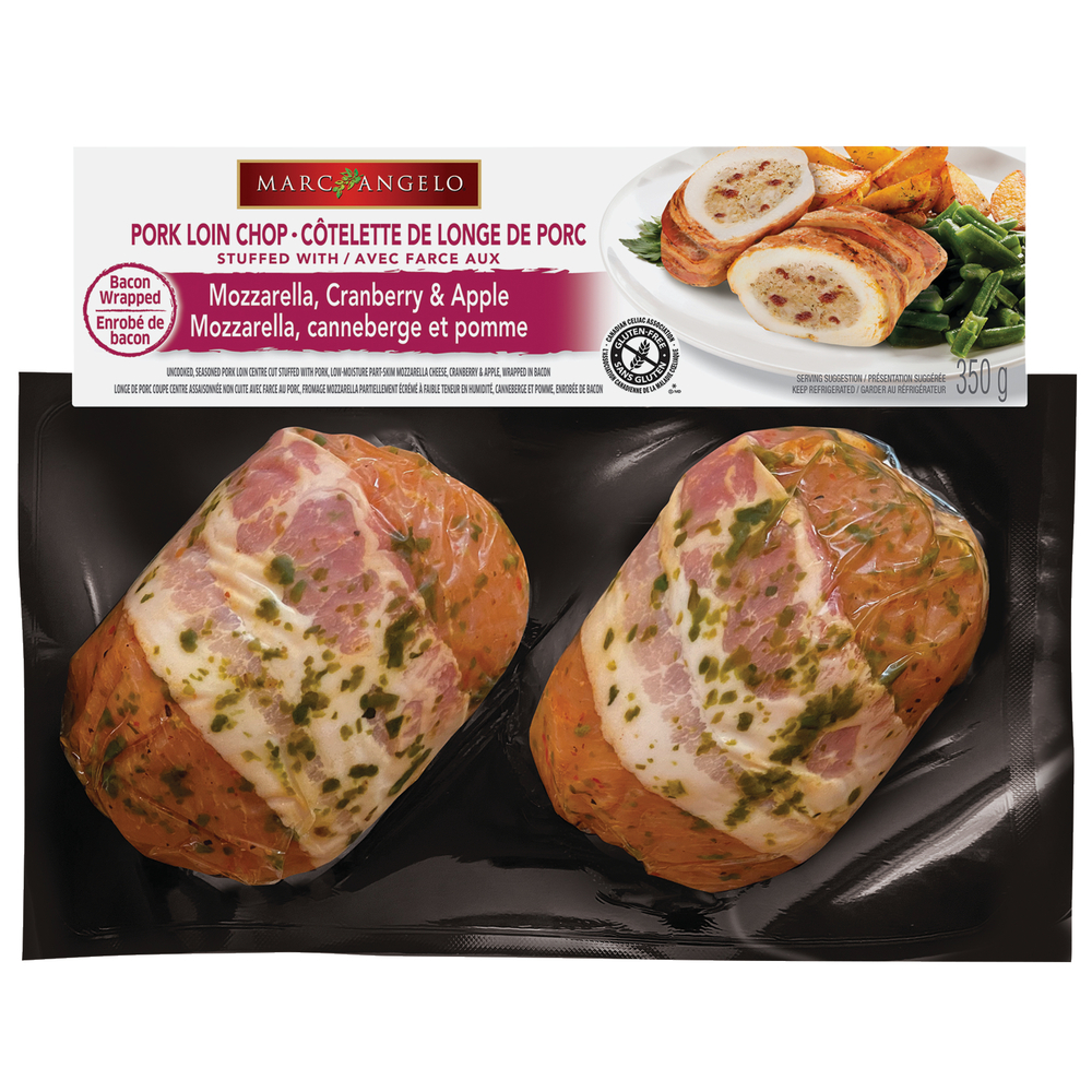 Côtelettes de porc mozzarella