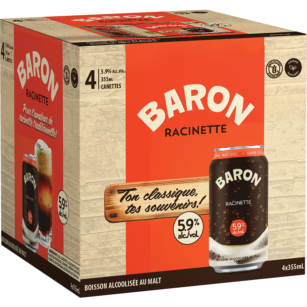 Boisson alcoolisée racinette