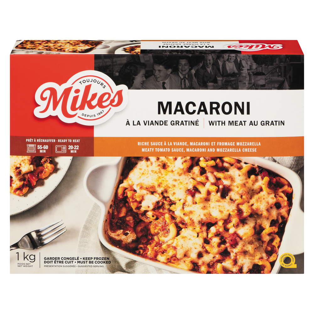Macaroni avec viande au gratin
