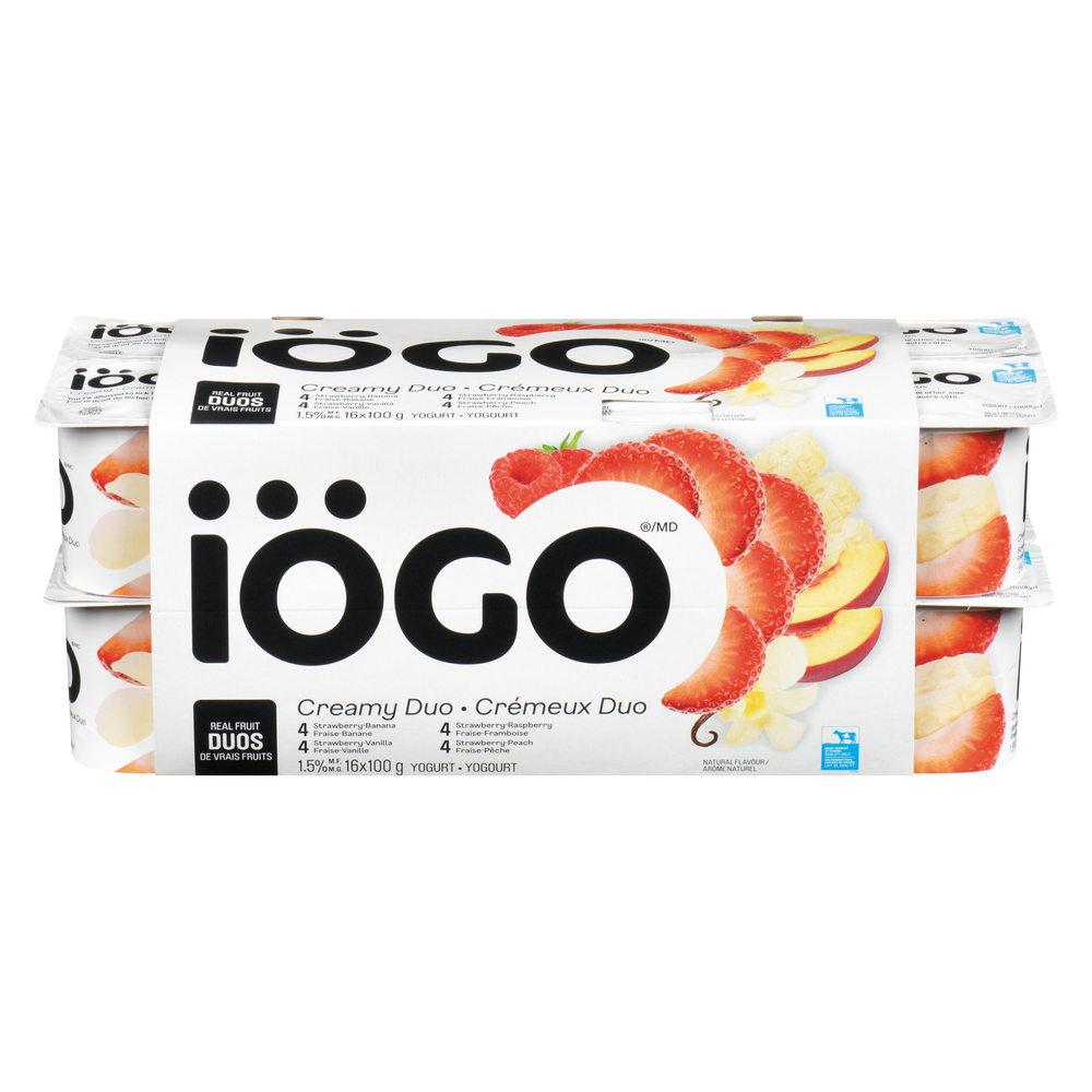 Yogourt duo de fraises 1.5%