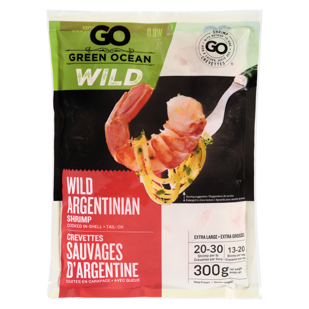 Crevettes cuites sauvage d'Argentine 20-30