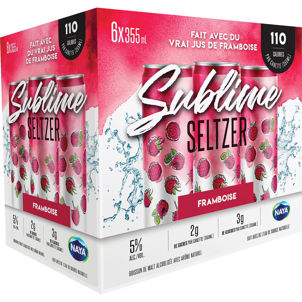 Boisson alcoolisée à la framboise