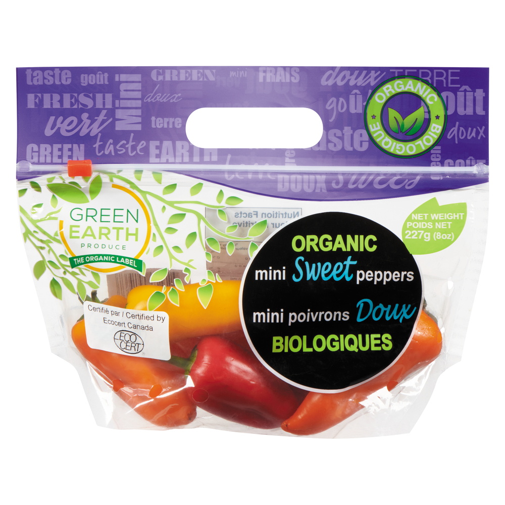 Poivrons mini doux biologiques