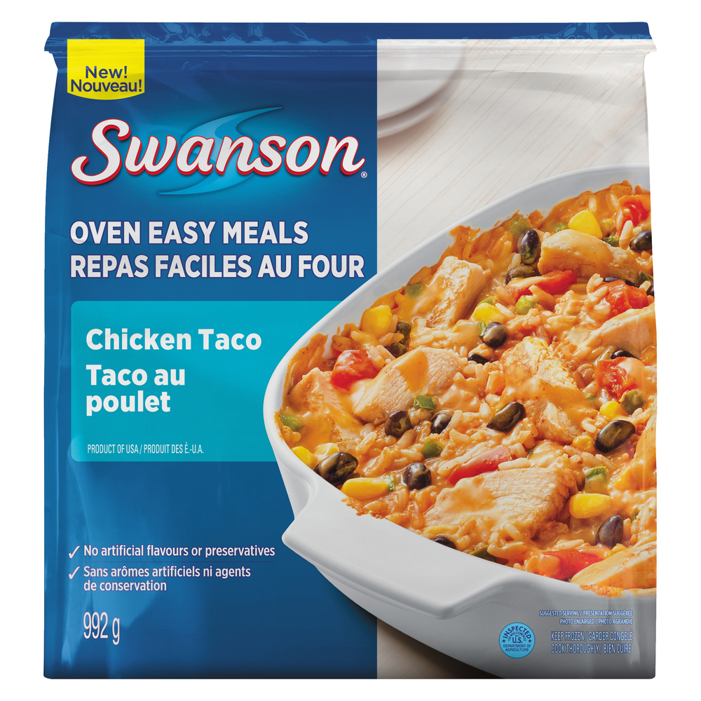Repas surgelé poulet taco