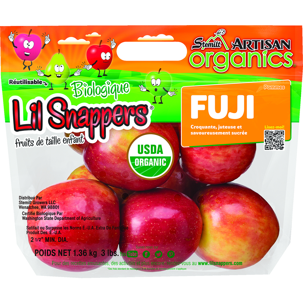 Pommes fuji biologiques