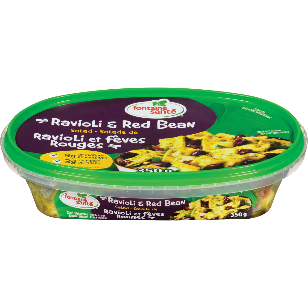 Salade ravioli fève rouge