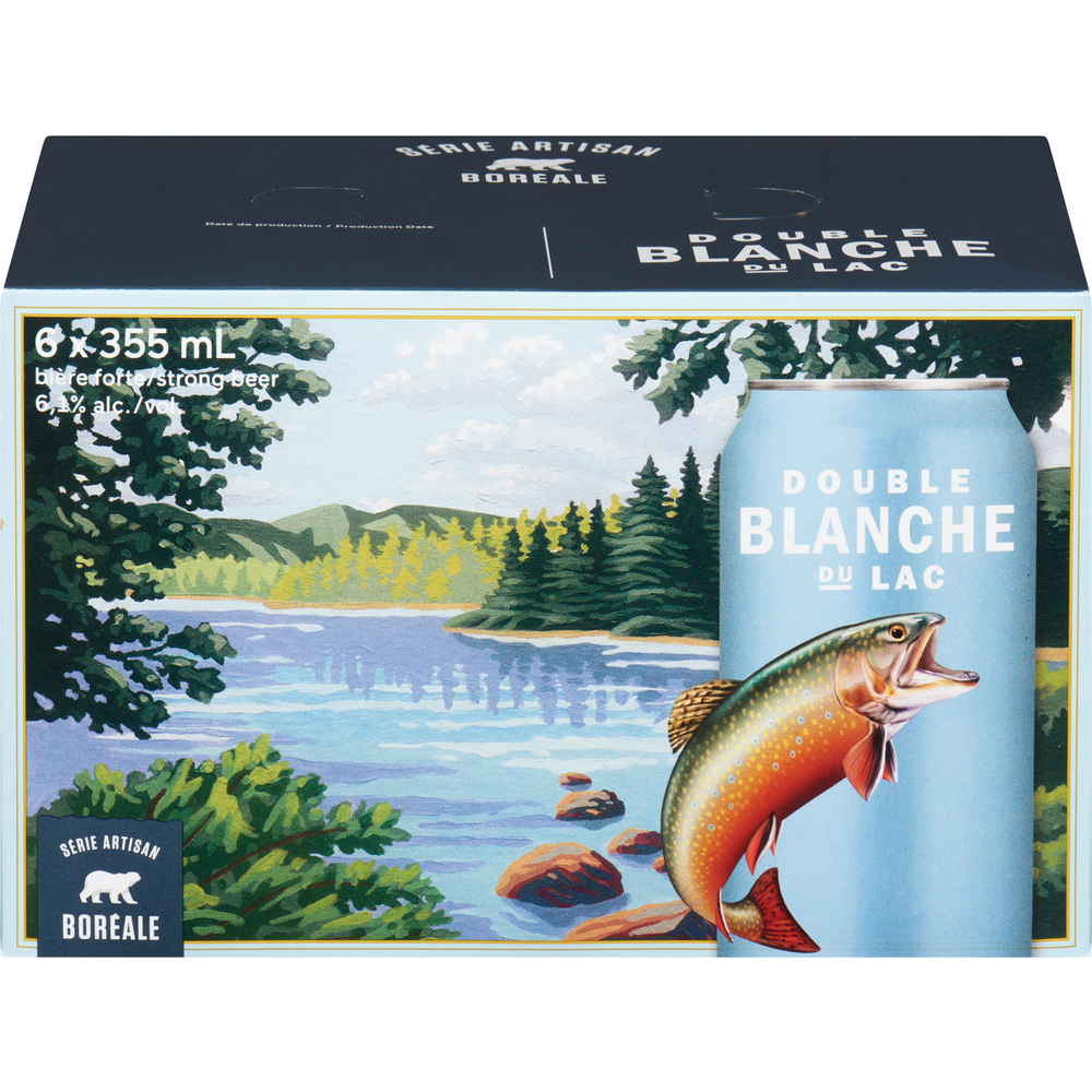 Bière double blanche forte en canette - 6.1% alcool