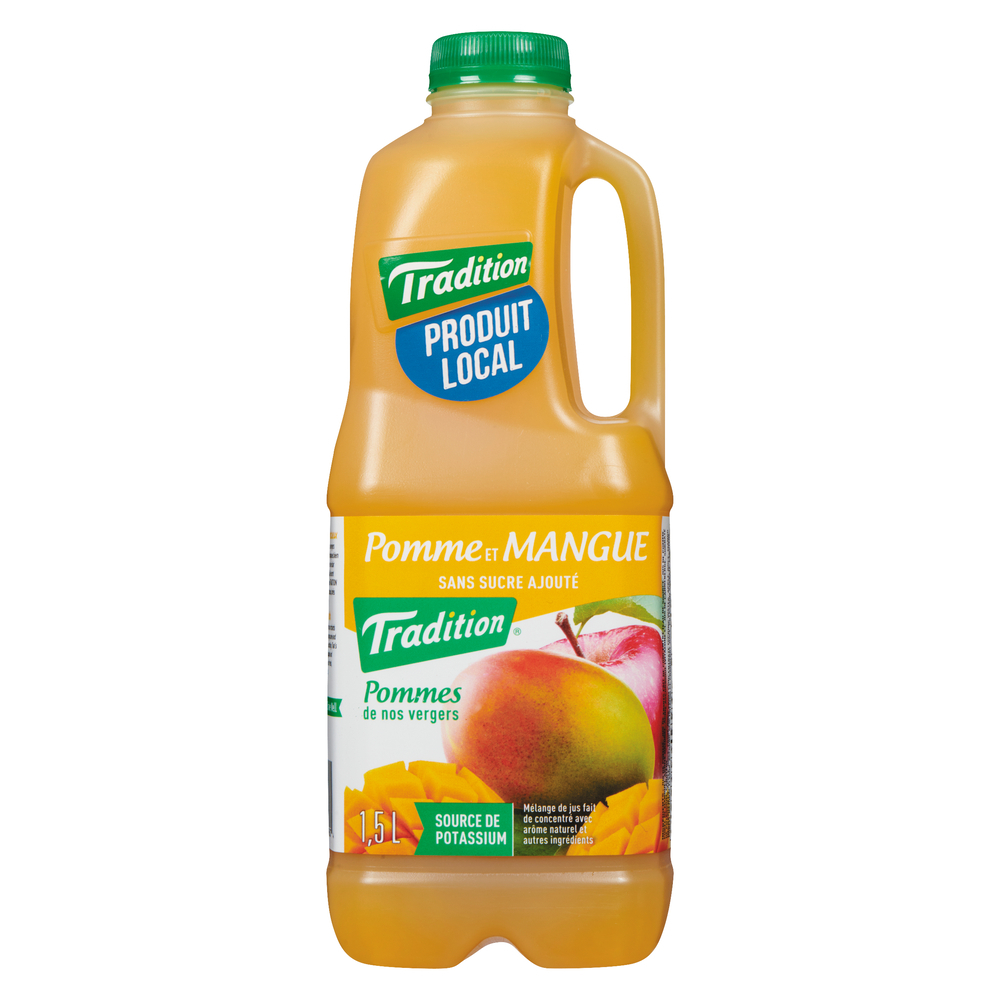 Jus pomme et mangue