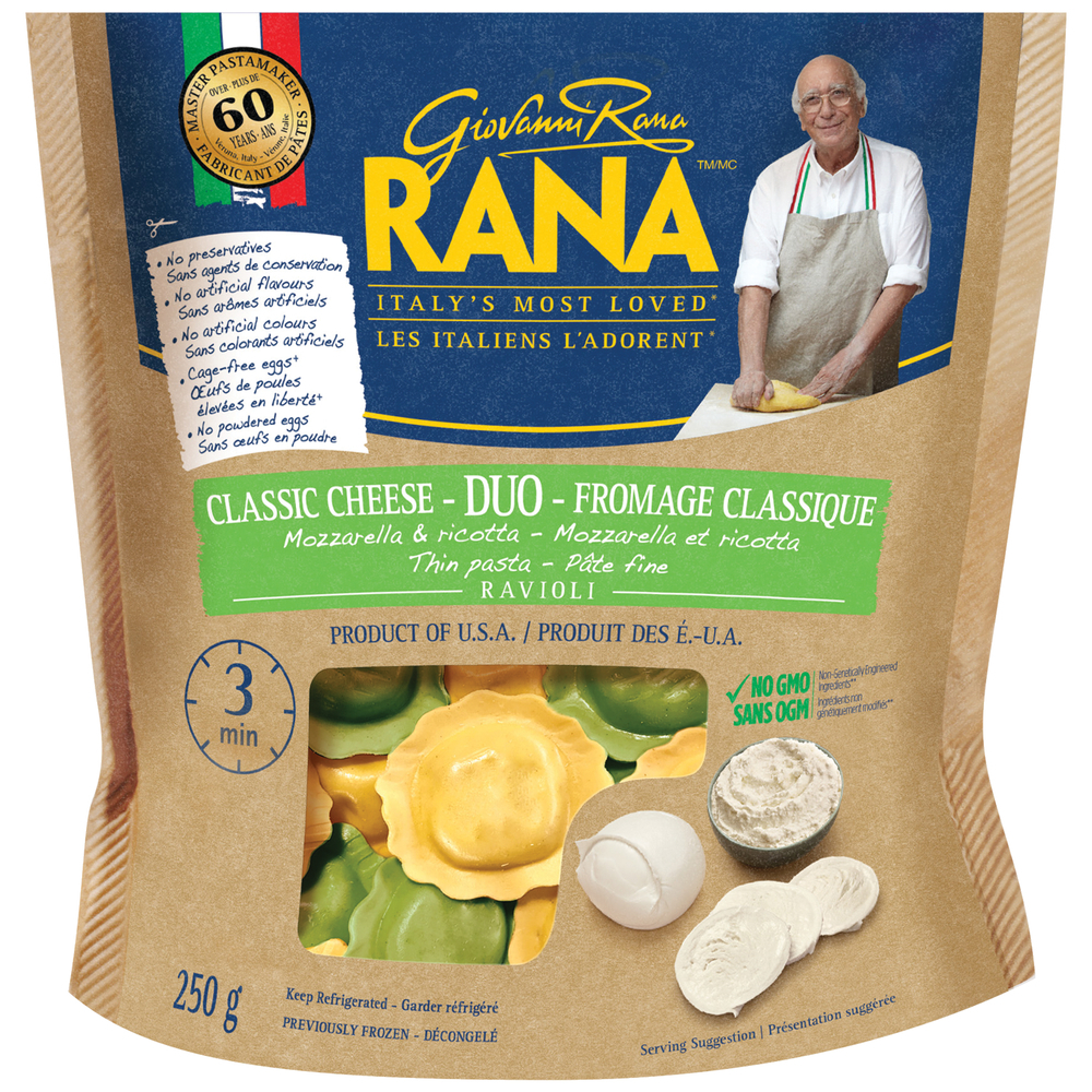 Pâte duo ravioli au fromage