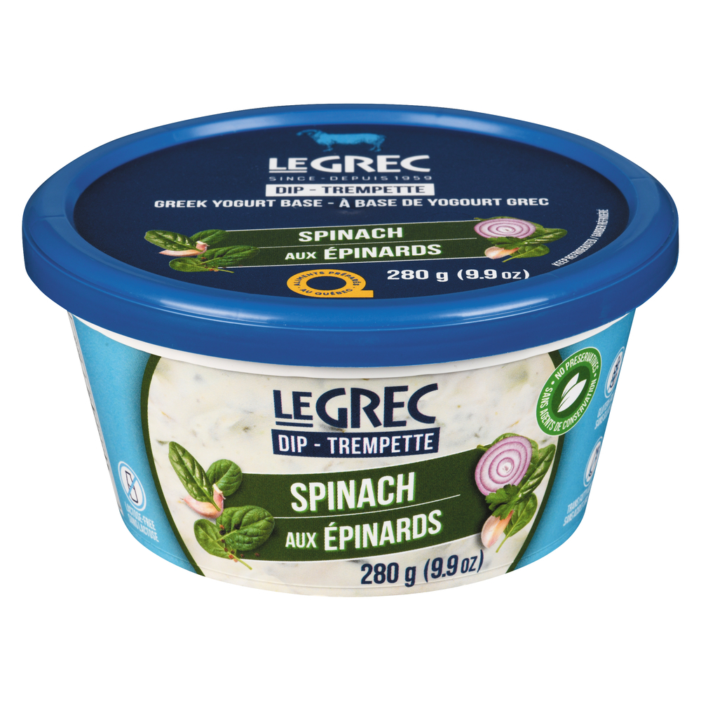 Trempette aux épinards