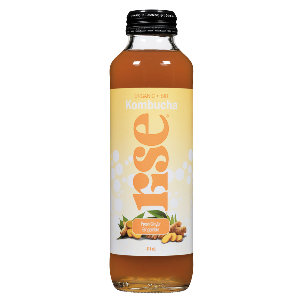 Breuvage fermenté pétillant au gingembre biologique