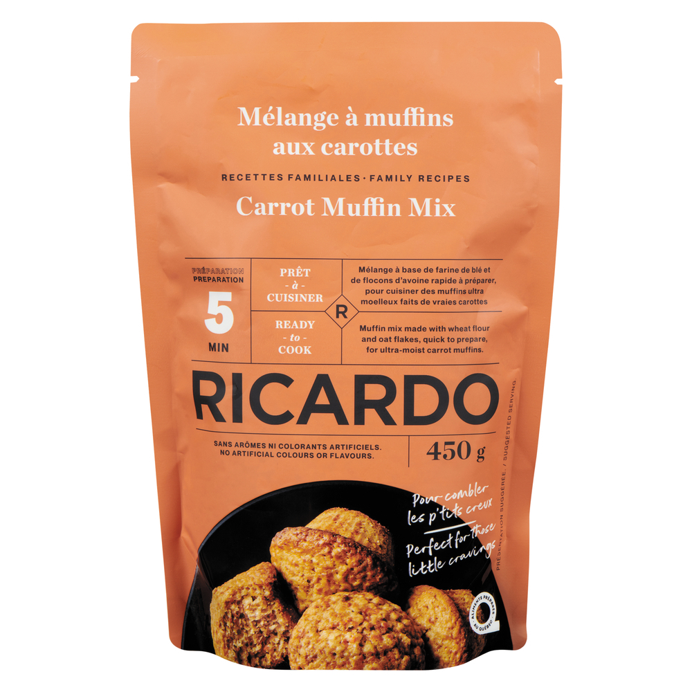 Mélange à muffins aux carottes