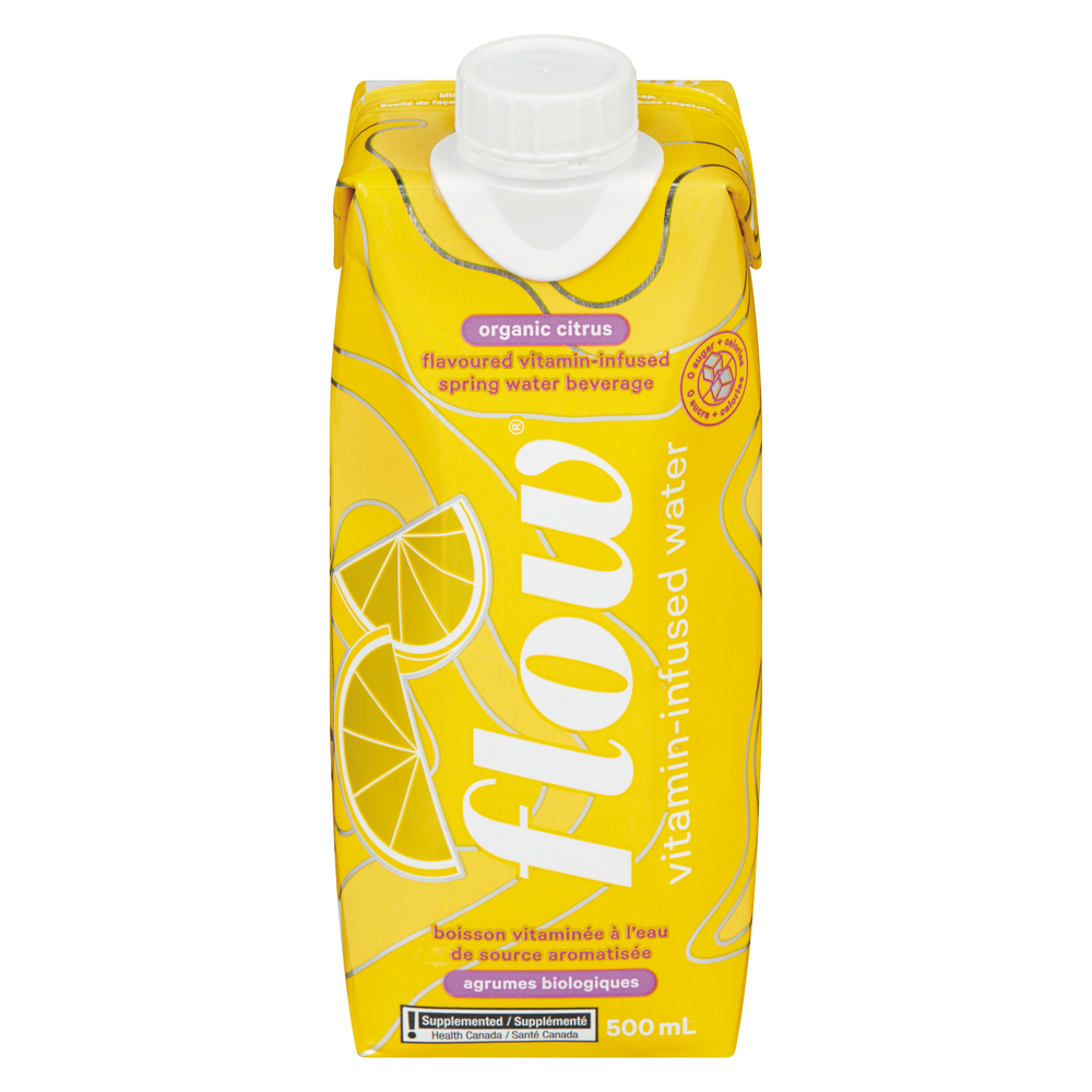 Eau infusée de vitamines saveur d'agrumes