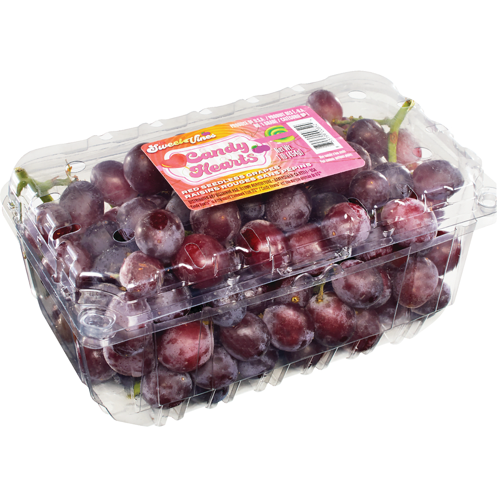 Raisins candy heart rouge sans pépins