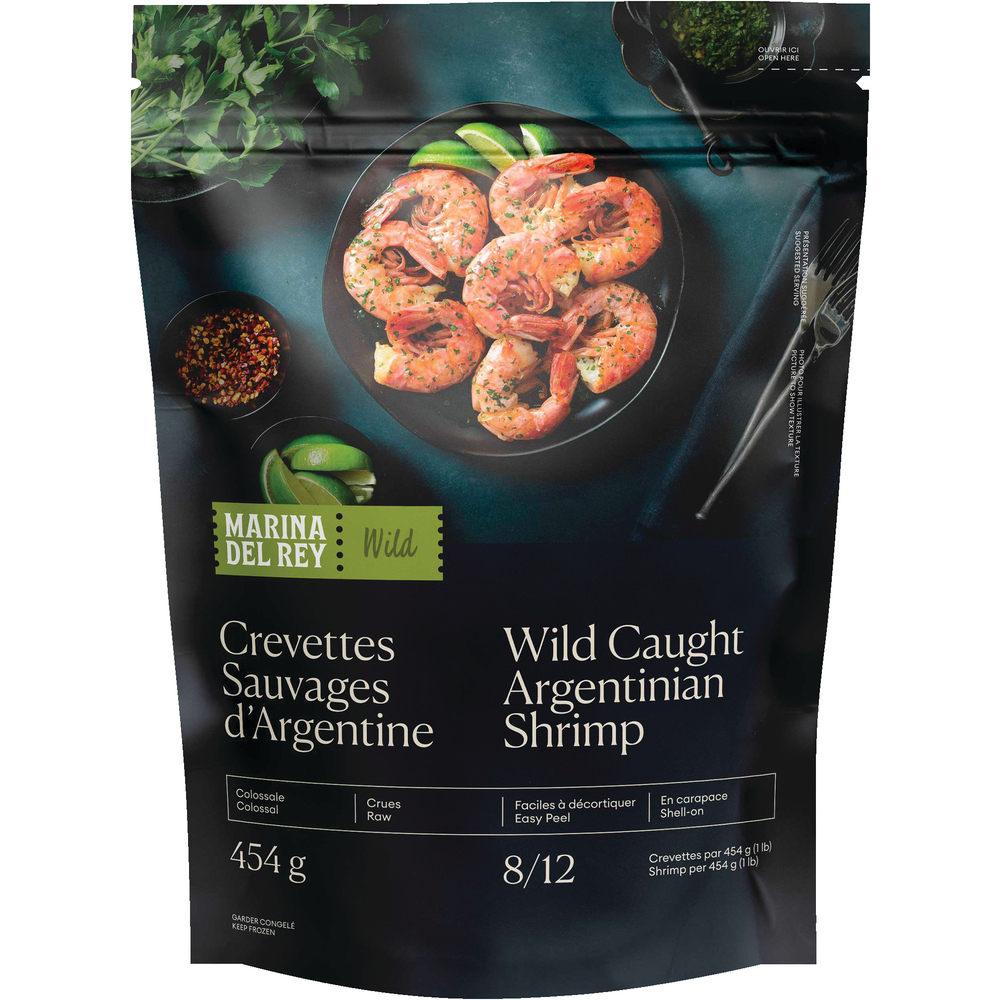 Crevettes sauvages d'argentine